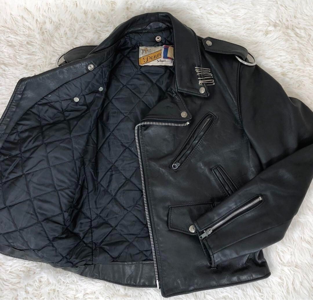 SCHOTT 618 Double Riders Jacket Custom Leather Black … - Gem