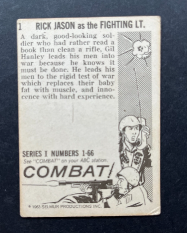 1964 COMBAT CARD #1 DONRUSS / Rick James as LT. Hanley | eBay