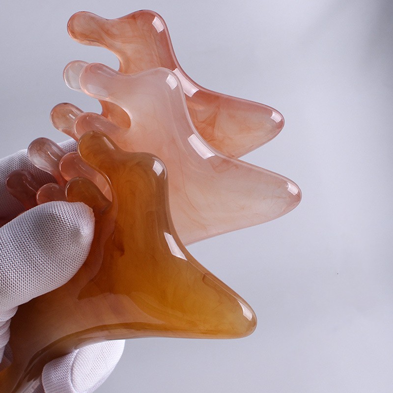 Body Meridian Massage Comb Resin Five Wide Tooth Comb Anti-static Hair ...