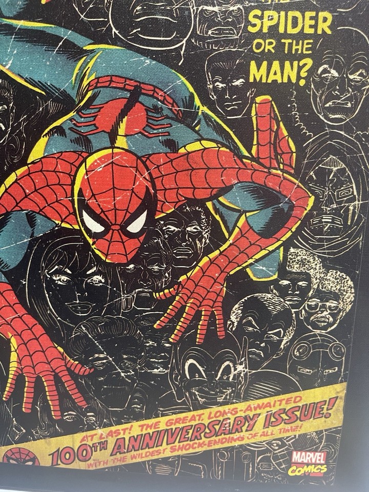 Marvel the amazing Spider-Man #100 Canvas wall art Comic cover Poster ...