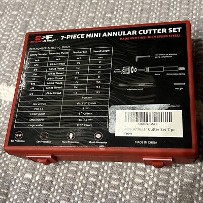 S&F STEAD & FAST Spot Weld Cutter Kit 3/8" Threaded Shank Depth of Cut ...