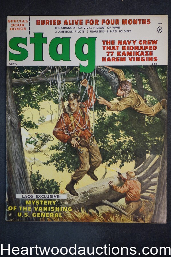 Stag Sep 1961 James Bama, Mort Kunstler Cvr, Walter Popp, Charles ...