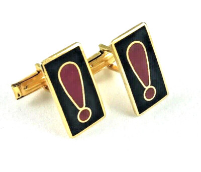 Vintage Exclamation Point Punctation Theme Cufflinks | eBay