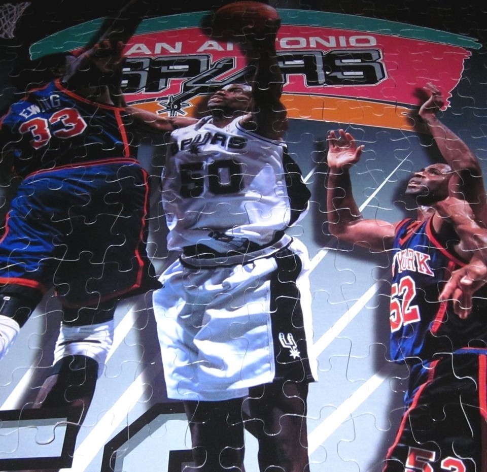 DAVID ROBINSON floor puzzle San Antonio Spurs jigsaw basketball 1998 ...