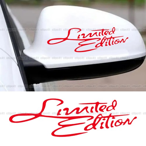 1x Red LIMITED EDITION Sticker Car Door Bumper Window Vinyl Decal ...