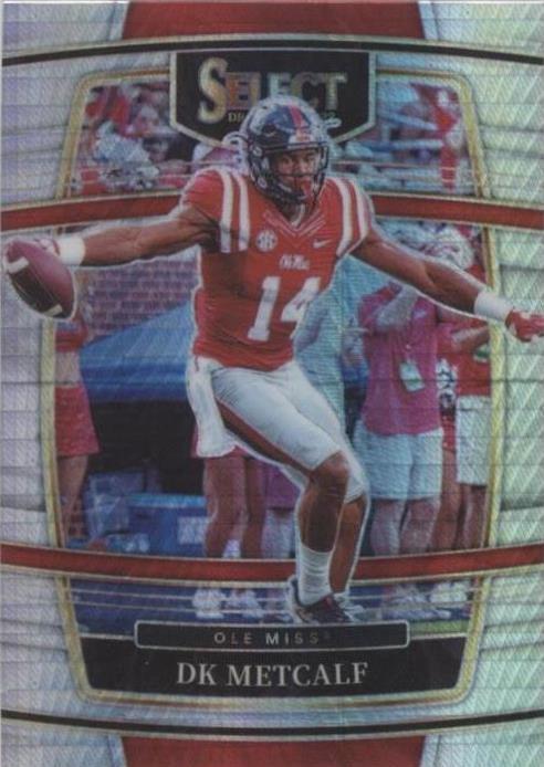 2022 Panini Select Draft Picks - Concourse DK Metcalf #50 Hyper Prizm ...