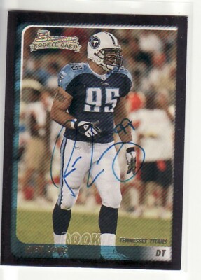 RIEN LONG TENNESSEE TITANS BOWMAN WASHINGTON STATE AUTOGRAPHED PLAYING ...