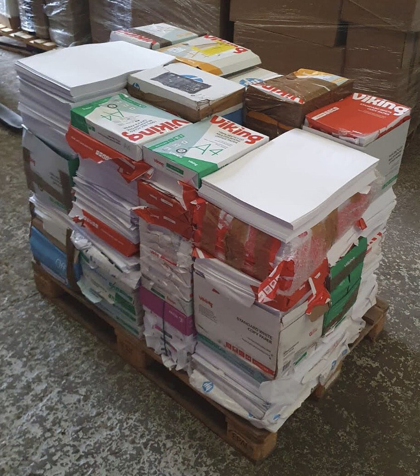 Mixed Loose A4 & A3 White Business Paper Printer Copier Pallet 020225 ...