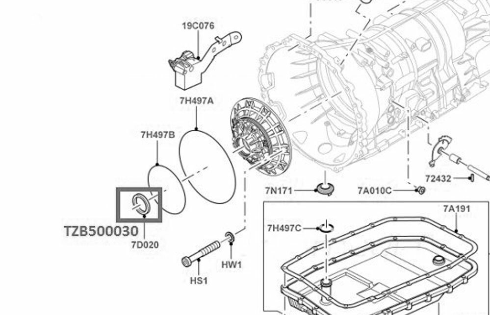 New Genuine Land Rover TZB500030 Auto Trans Oil Pump Shaft Seal Input ...