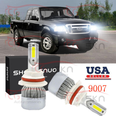 For FORD Ranger 1990-2011 2x 9007 LED Headlight Bulbs Kit Conversion ...
