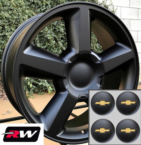 20 inch Chevy Suburban LTZ 5308 Factory Style Wheels Matte Black Rims ...