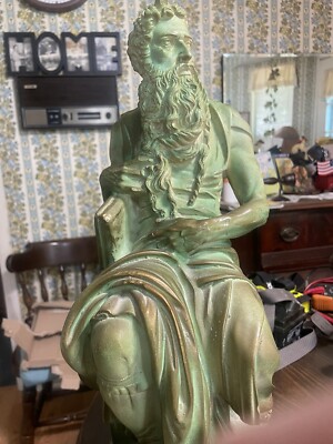 Ceramic Green Moses Copy Of Michael Angelo | eBay
