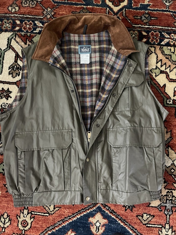 Woolrich Waxed Field Vest NWOT, XXL, Brown, Wool Blend Liner ...