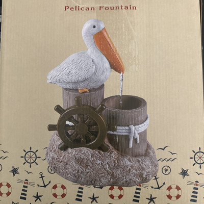 Cracker Barrel Pelican Water Fountain 13" Height - NEW Never Used ...