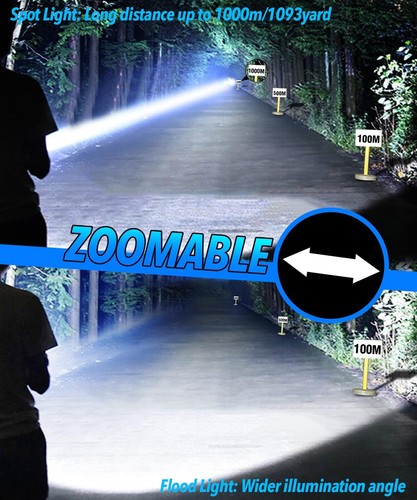 Flashlights High Lumens Rechargeable USB C Flash Light, Super Bright ...