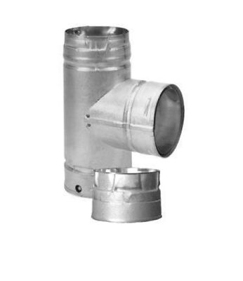 Pellet Stove Vent Tee with Cleanout Tee Cap, 3" 662492011416| eBay