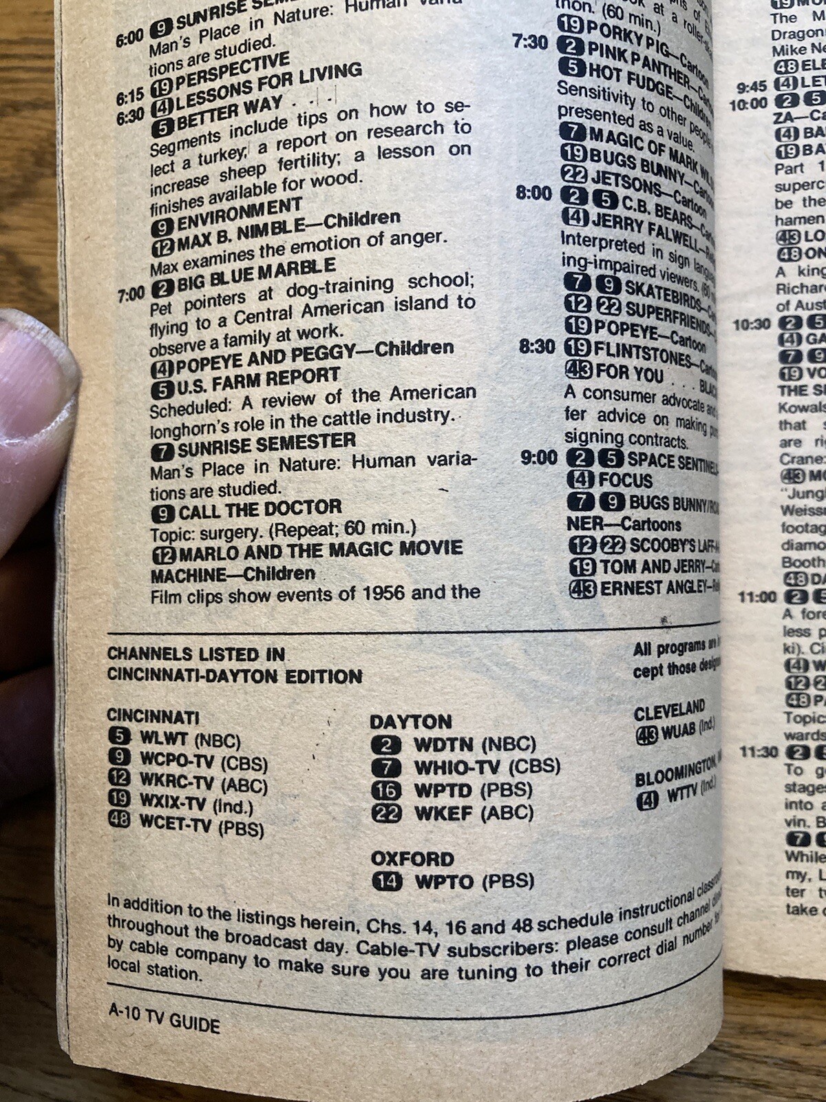 Cincinnati Dayton TV GUIDE 1977 December 3-9 MAN FROM ATLANTIS Patrick ...