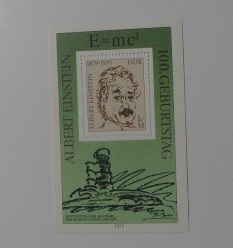 STAMPMART : GERMANY 1979 SC#1990 ALBERT EINSTEIN MNH SOUVENIR SHEET | eBay