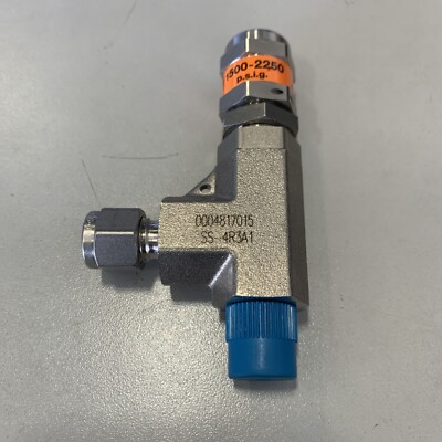 Swagelok Pressure Relief Valve 1/4" SS-4R3A1 Orange Spring R3A-B 1500 ...