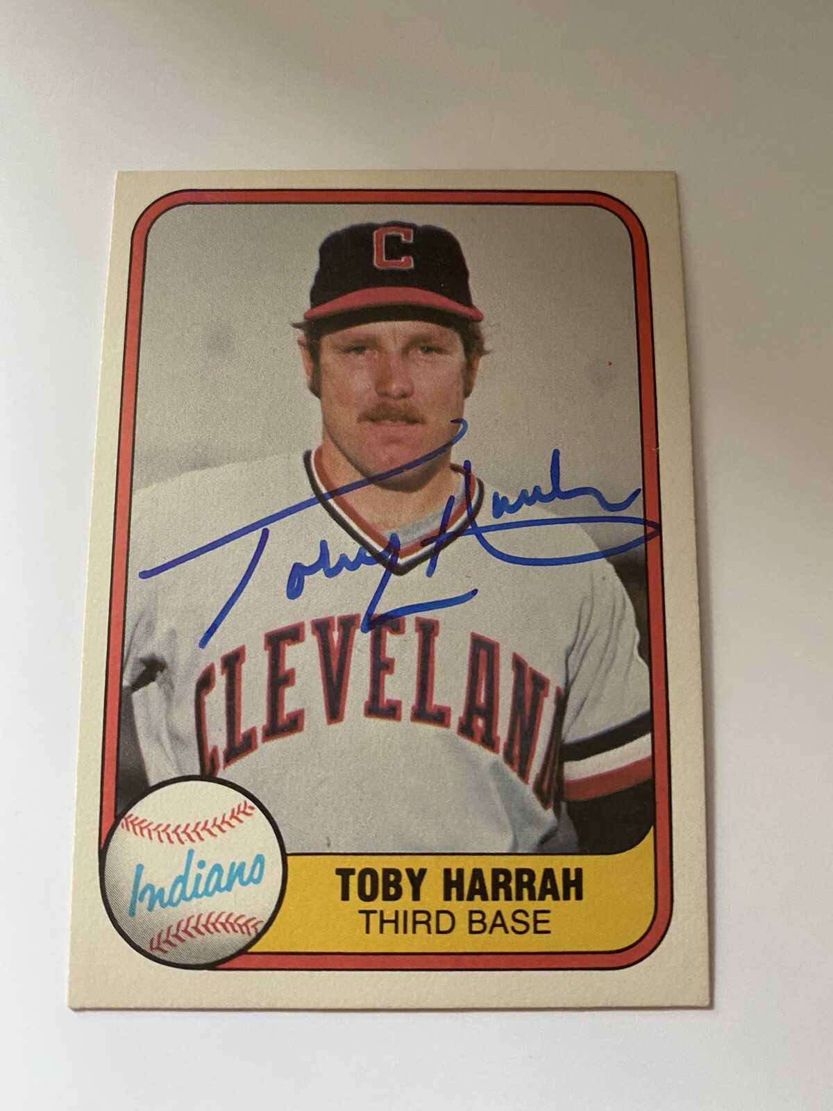Toby Harrah Signed 1981 Fleer Cleveland Indians Card # 389 | eBay