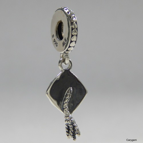 NEW AUTHENTIC PANDORA CHARM GRADUATION CAP HARD DANGLE 791892 W SUEDE ...