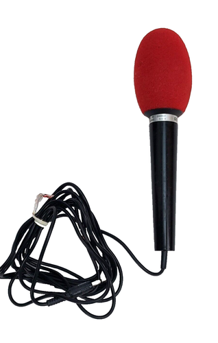 Vintage General Electric Microphone 500 Ohms Red Foam Head EA68X42 10 ...