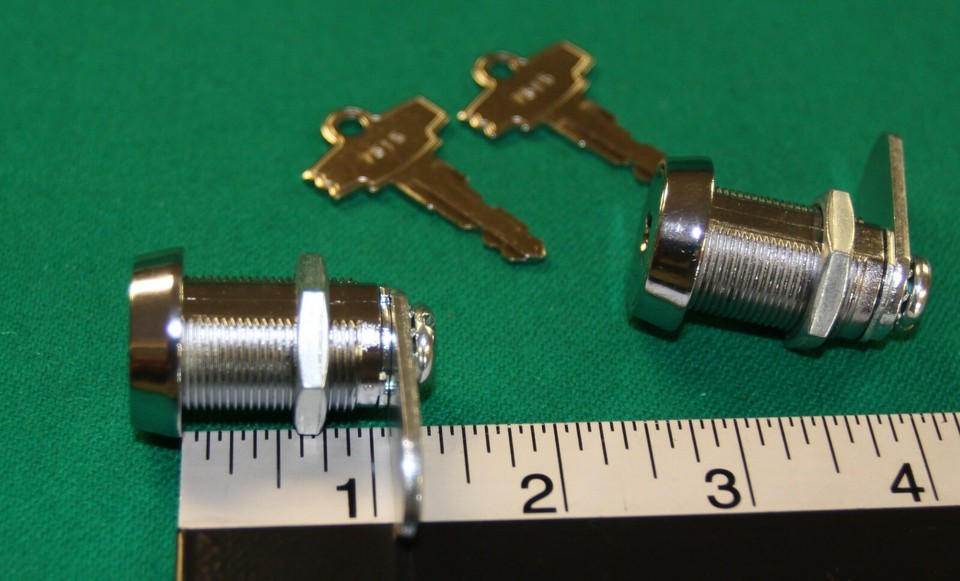Valley pool table no. 7515 cam locks, qty. 2 locks w/ 2 keys, for 1 ...