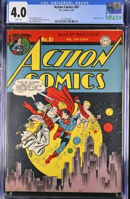 Action Comics #81 CGC 4.0 Superman Cover 1945 DC | eBay