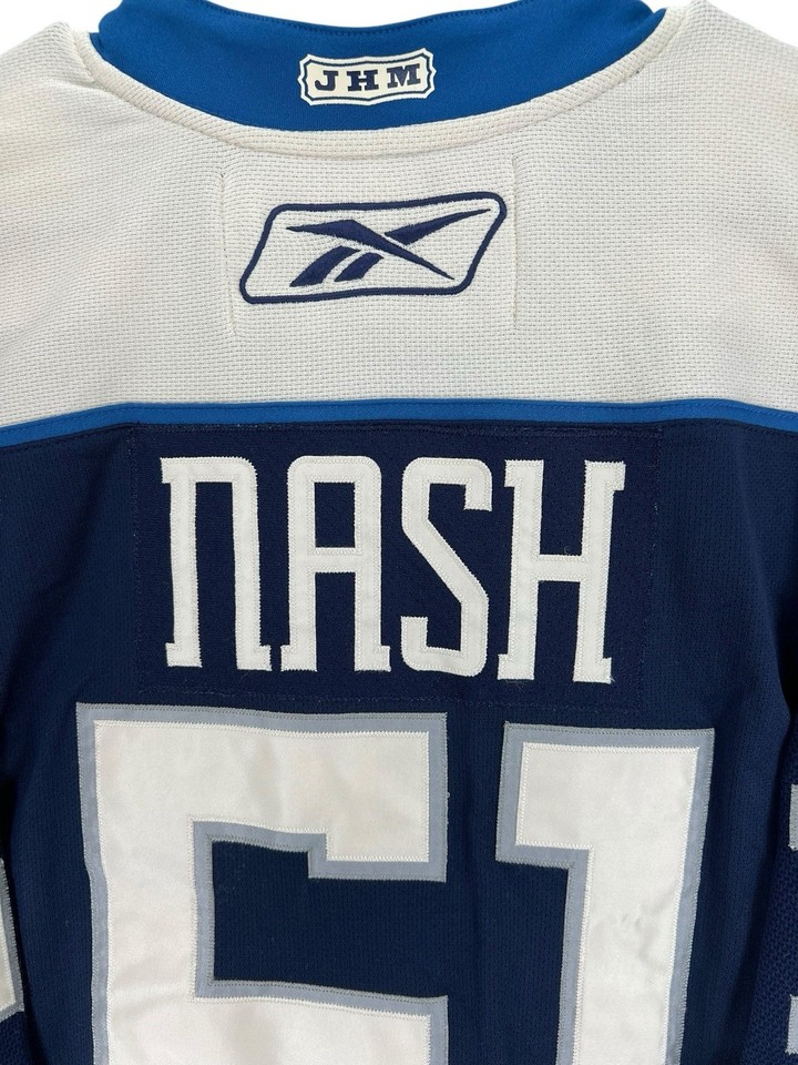 Reebok NHL Columbus Blue Jackets Alternate Cannon Hockey Jersey Rick ...