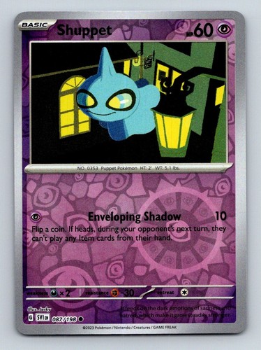 #87 Shuppet 2023 Scarlet & Violet = Reverse Holo | eBay