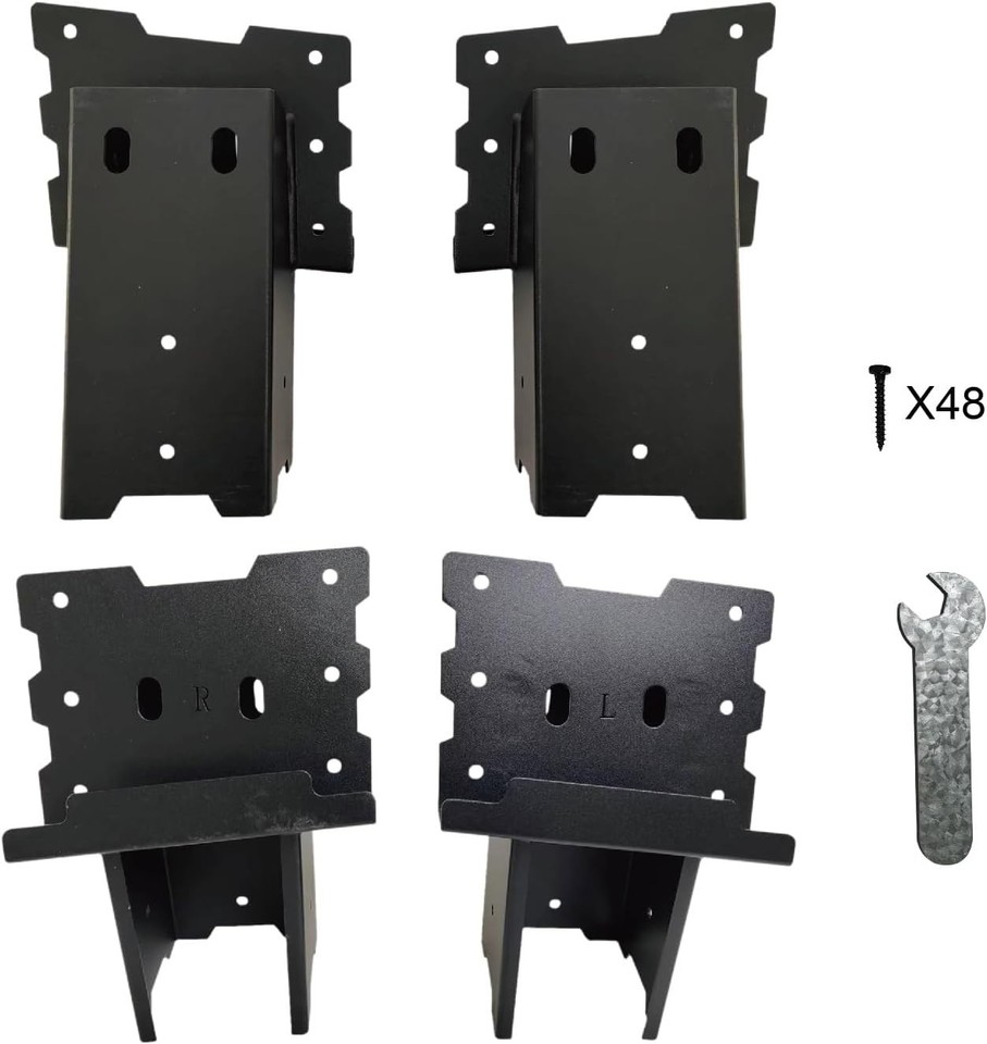 4x4 Outdoor Multi-Use Angle Brackets for Hunting Blinds & Deer Stands ...