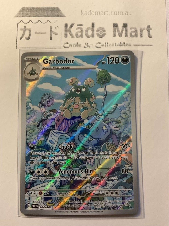 Garbodor 204/182 Paradox Rift Illustration Rare Pokemon TCG Card | eBay