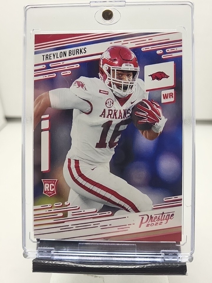 2022 PANINI CHRONICLES DRAFT PICKS Treylon Burks PRESTIGE PINK ROOKIE ...