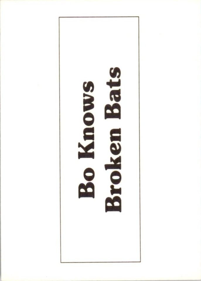 1990 Bo Knows Broken Bats BO JACKSON.. Kansas City Royals #NA | eBay