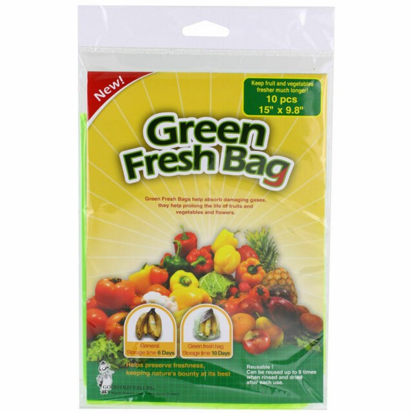 Green Fresh Bags Keep Food Longer Reusable Storage Containers for sale ...