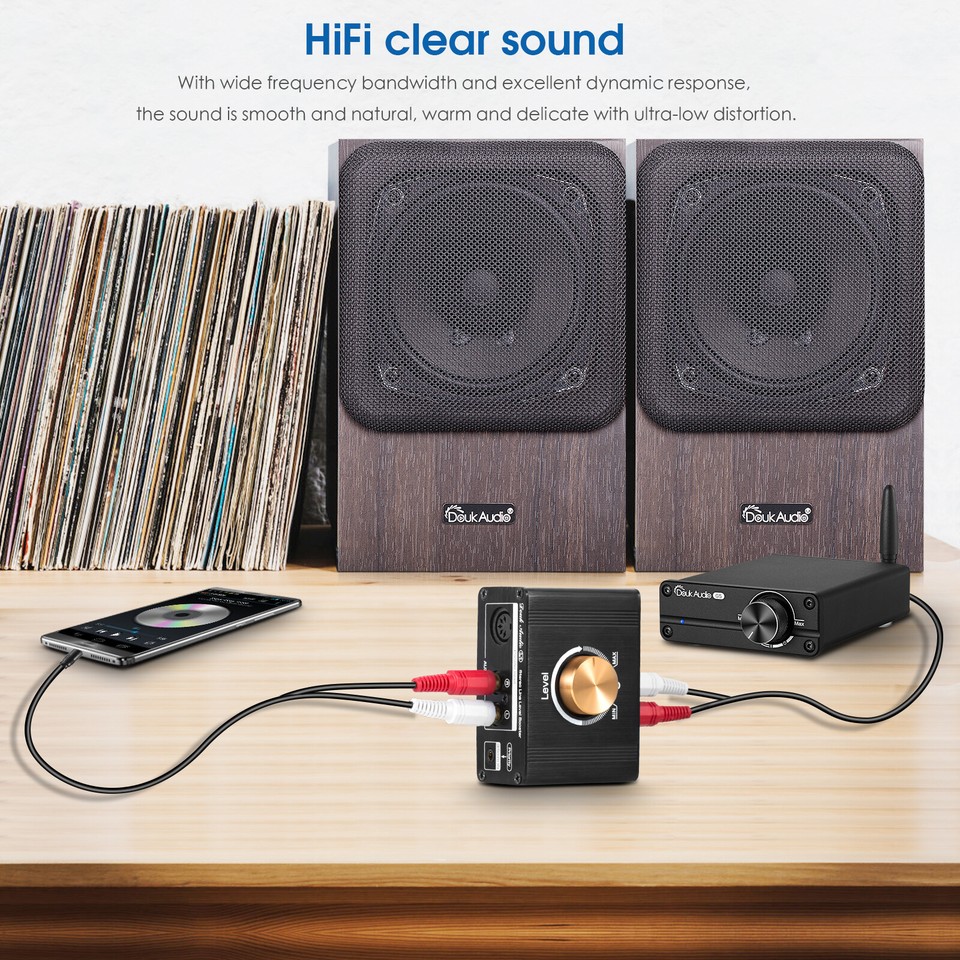 Mini Line Level Booster Amplifier Audio Preamp 20dB Gain Volume Control ...