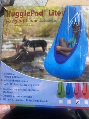 HearthSong HugglePod Lite Nylon Hanging Chair Pink Tough Durable Nylon ...