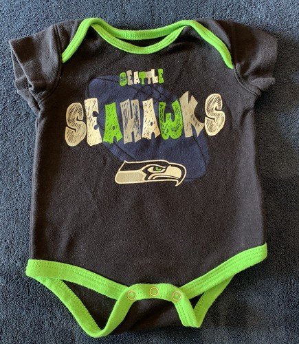Seattle Seahawks One Piece 0-3 Months Baby Blue Green NFL Team Apparel ...