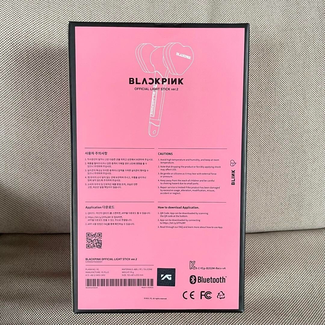 Kpop Lightstick BLACKPINK OFFICIAL LIGHT STICK VER.2 POB PHOTO CARD ...