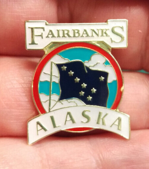 Alaska Pin - Fairbanks Alaska with our state Flag - has the Big Dipper ...