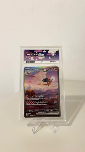 Pokémon TCG Charizard EX 199/165 Scarlet & Violet 151 SIR Ace 9 | eBay