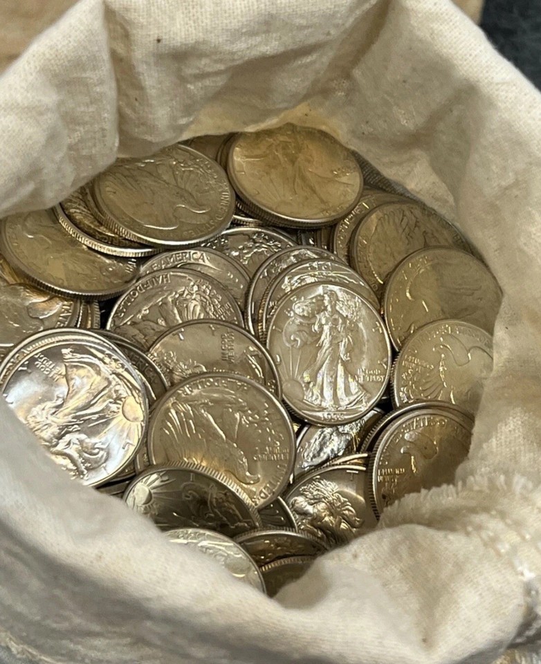 1936-S SOLID+ GEM BU MS WALKING LIBERTY HALF-DOLLAR DC241 ORIGINAL ...