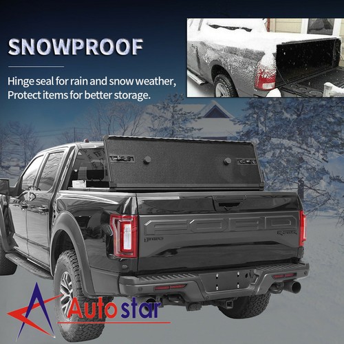 Tri-Fold Hard Solid Tonneau Cover For 2014-2018 Ford Ranger 5ft Truck ...