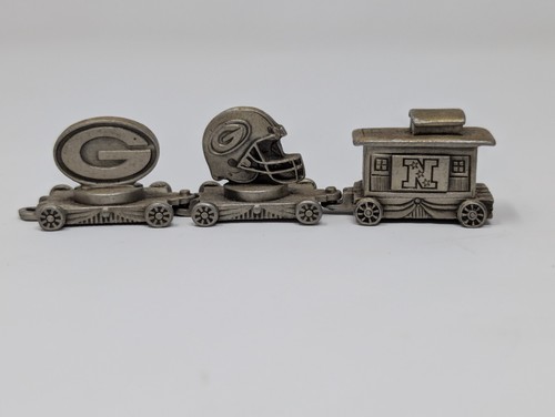 Green Bay Packers Miniature Pewter Train Set Of 3 | eBay