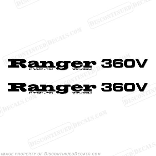 Fits Ranger 360V Decals (Set of 2) - Any Color! 1.5" High x 18" Long | eBay