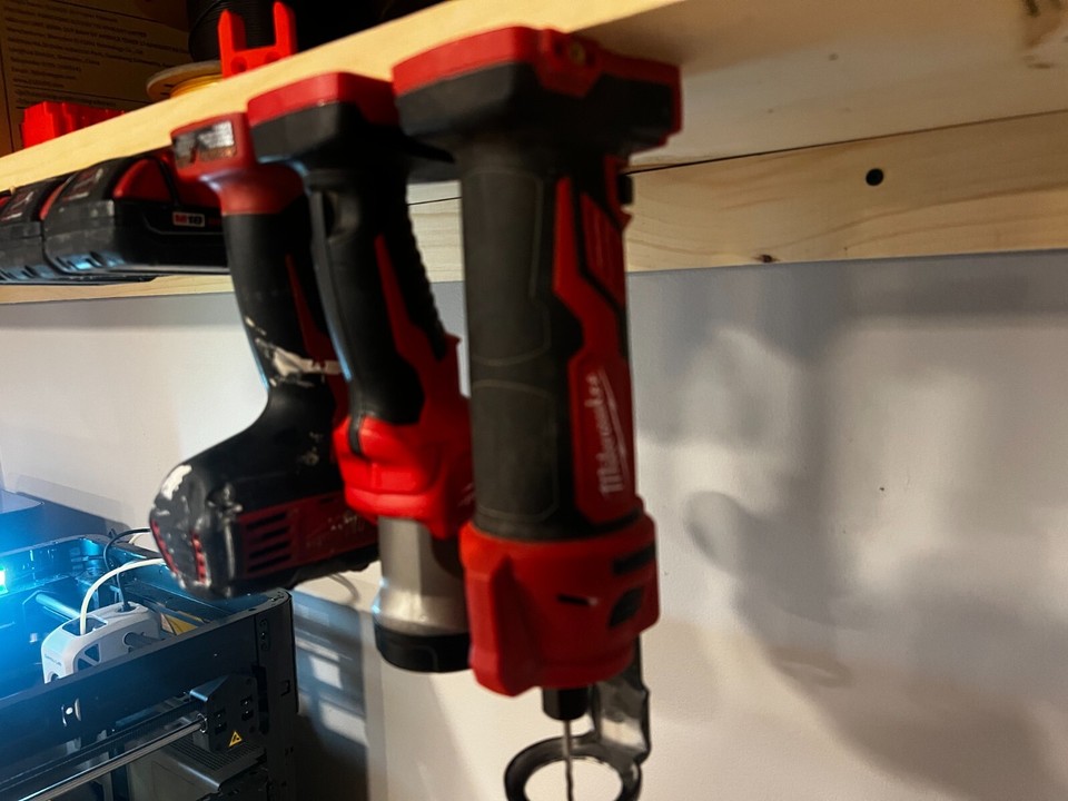 10 Piece Combo Pack Milwaukee M18 Battery & Tool Holder / Mount ...