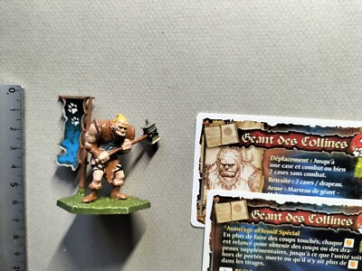 GEANT DES COLLINES MINIATURE PEINTE +CARTES EN FRANCAIS/BATTLELORE G824 ...