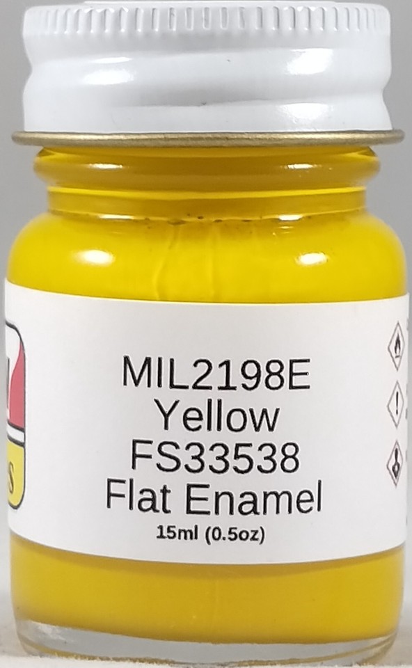MCW Finishes MIL2198E Yellow FS33538 Enamel Model Paint for Military ...