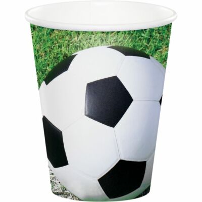 Sports Fanatic Soccer 9 oz Hot/Cold Paper Cups 8 Pack Birthday Party ...