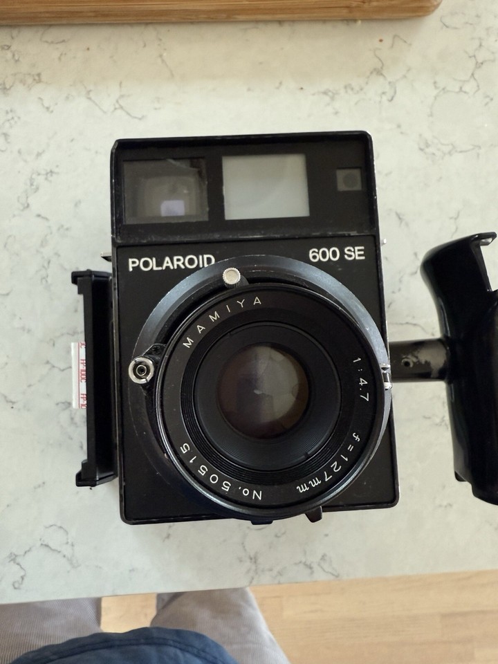 Polaroid 600 SE Camera, 127mm Mamiya lens, Polaroid back | eBay